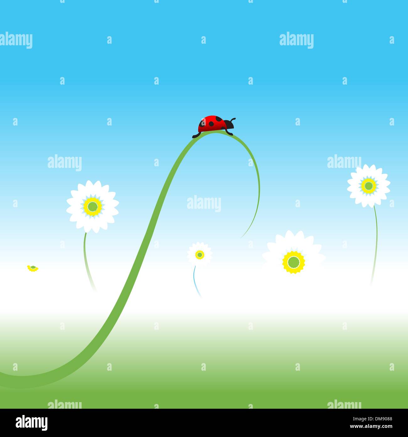 Ladybug, spring background Stock Vector Image & Art - Alamy