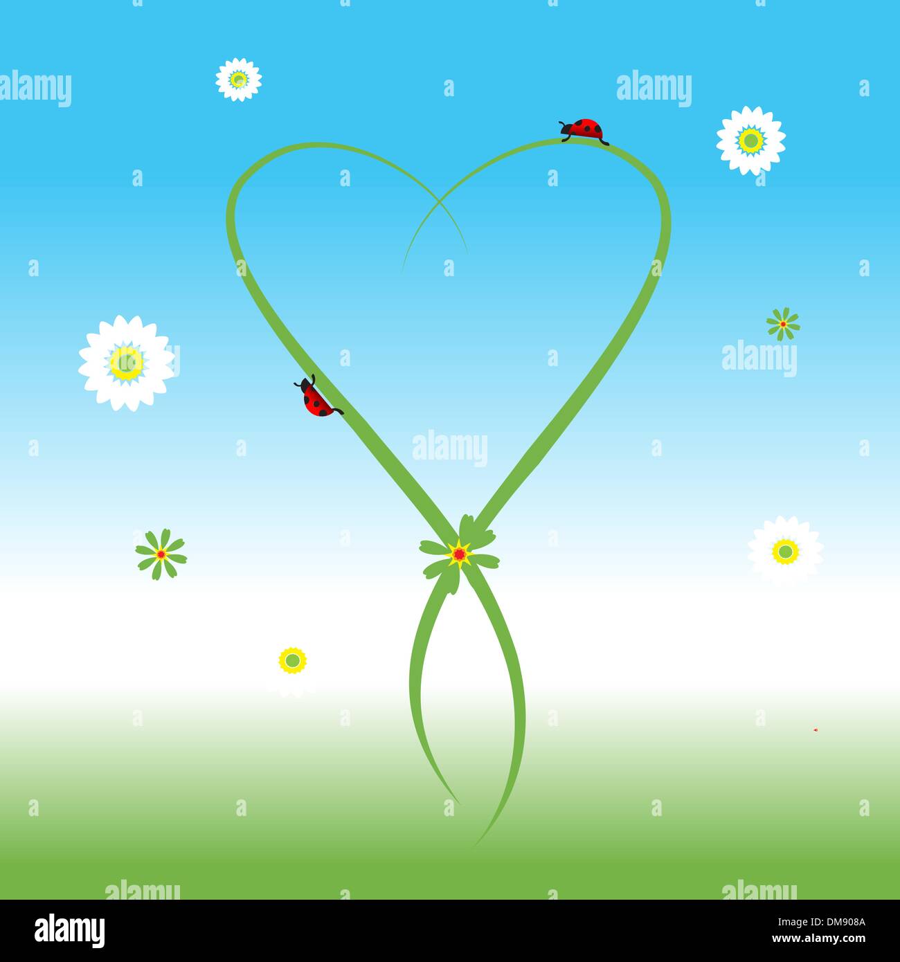 Ladybug, spring background Stock Vector Image & Art - Alamy