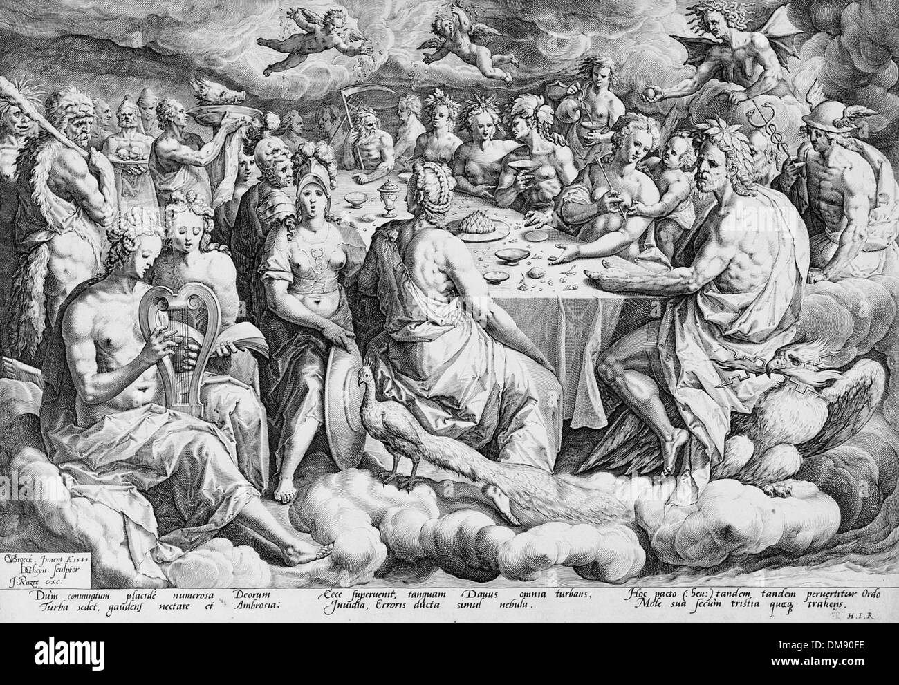 Wedding of peleus and thetis Black and White Stock Photos & Images - Alamy