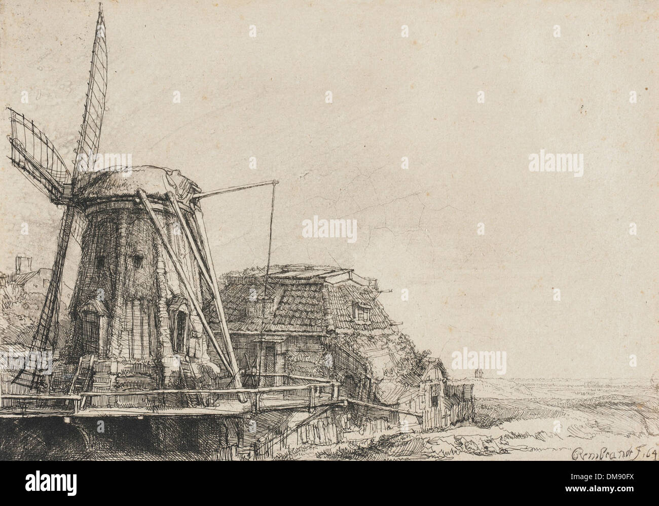 This artwork 'The Windmill' is part of a diverse collection spanning ...