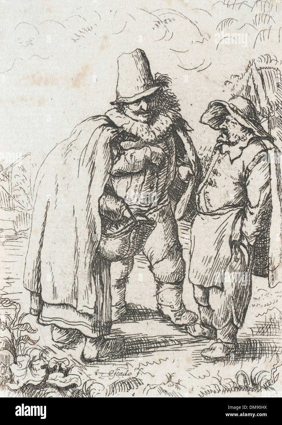 This artwork features three grotesque figures, drawn from Islamic and ...