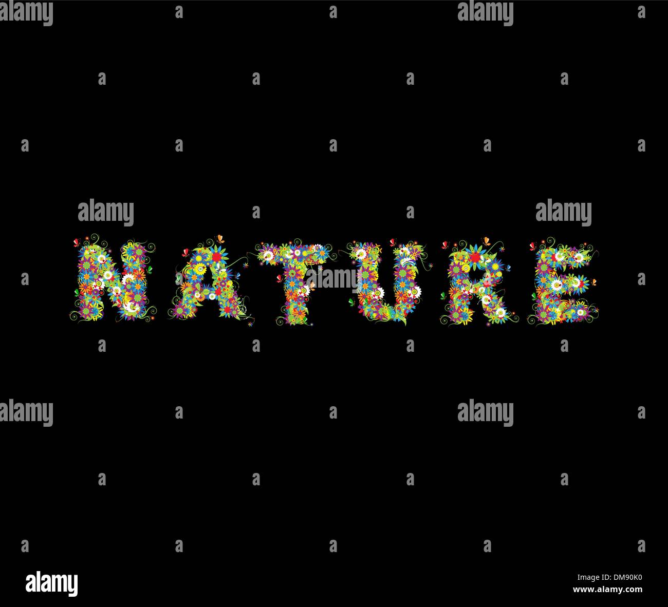 Floral design. See also letters in my gallery Stock Vector Image & Art ...