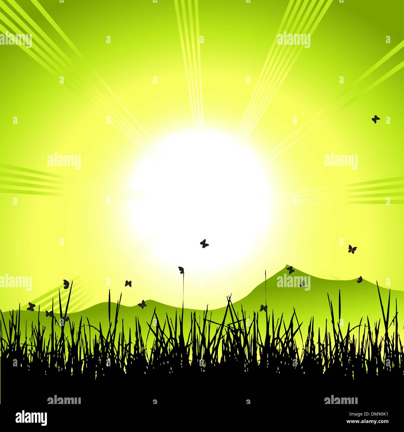Sunbeam nature Stock Vector Images - Alamy