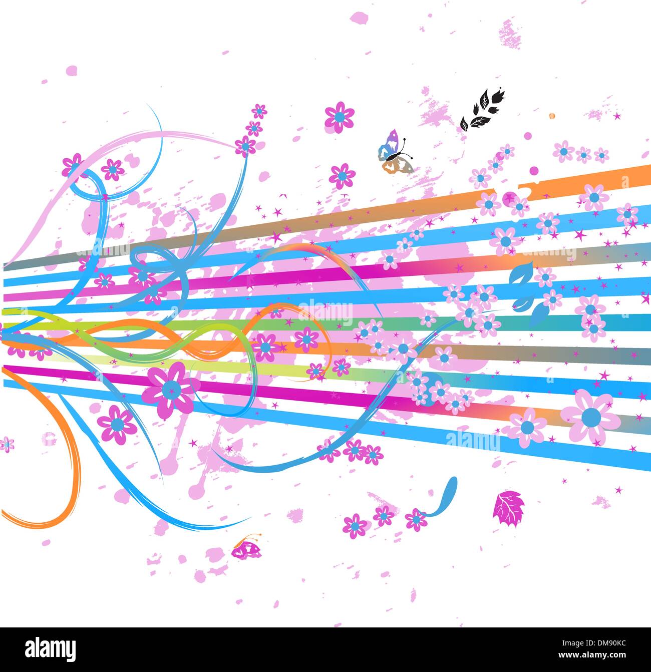 Abstract floral background Stock Vector Image & Art - Alamy