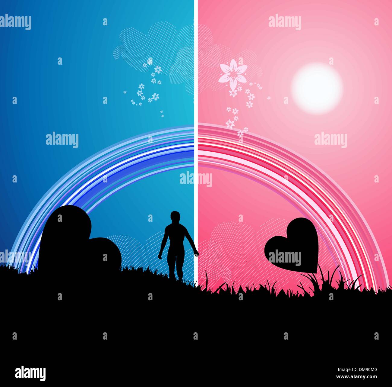 Walk of lovers Stock Vector Images - Alamy