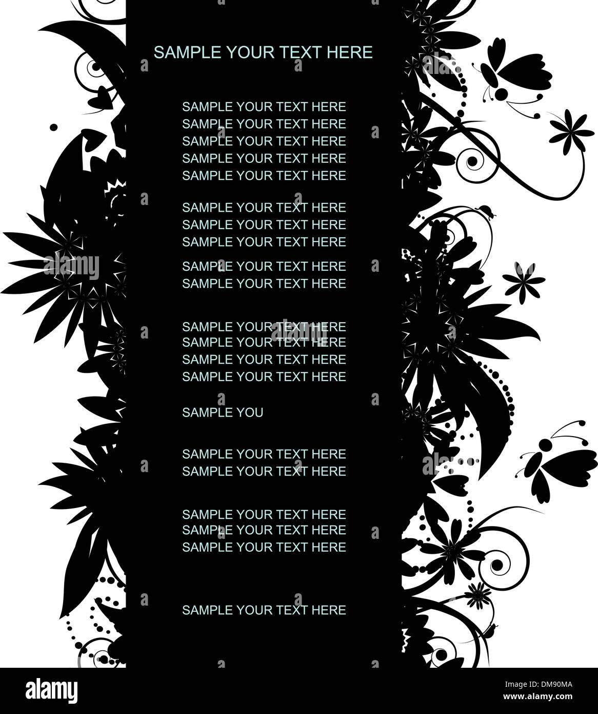 Floral back design Stock Vector Images - Alamy