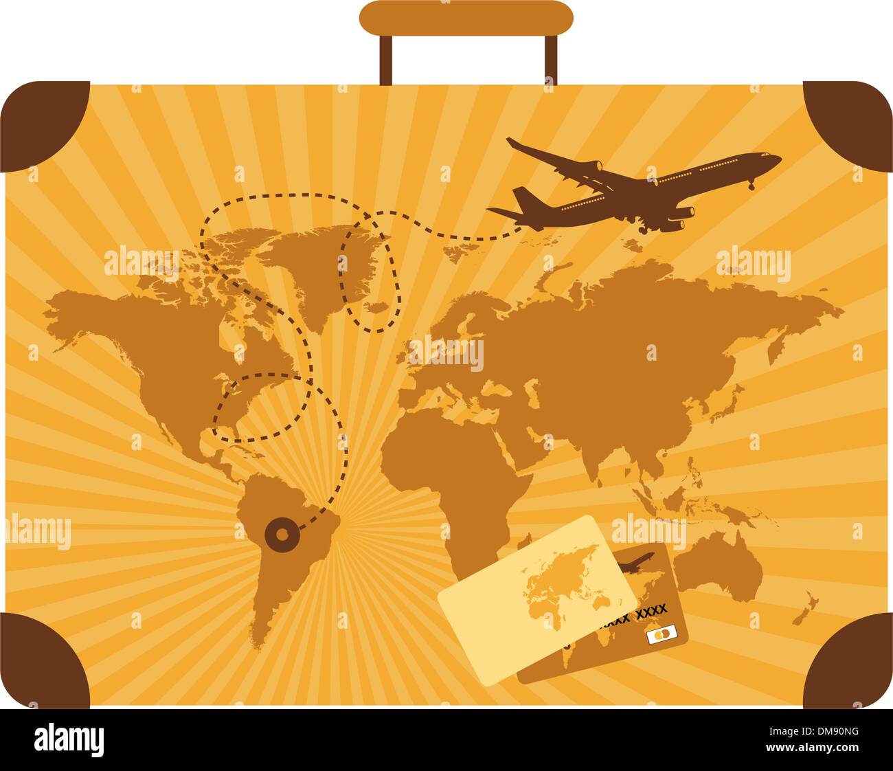 Vacation time travel suitcase Stock Vector Images - Alamy