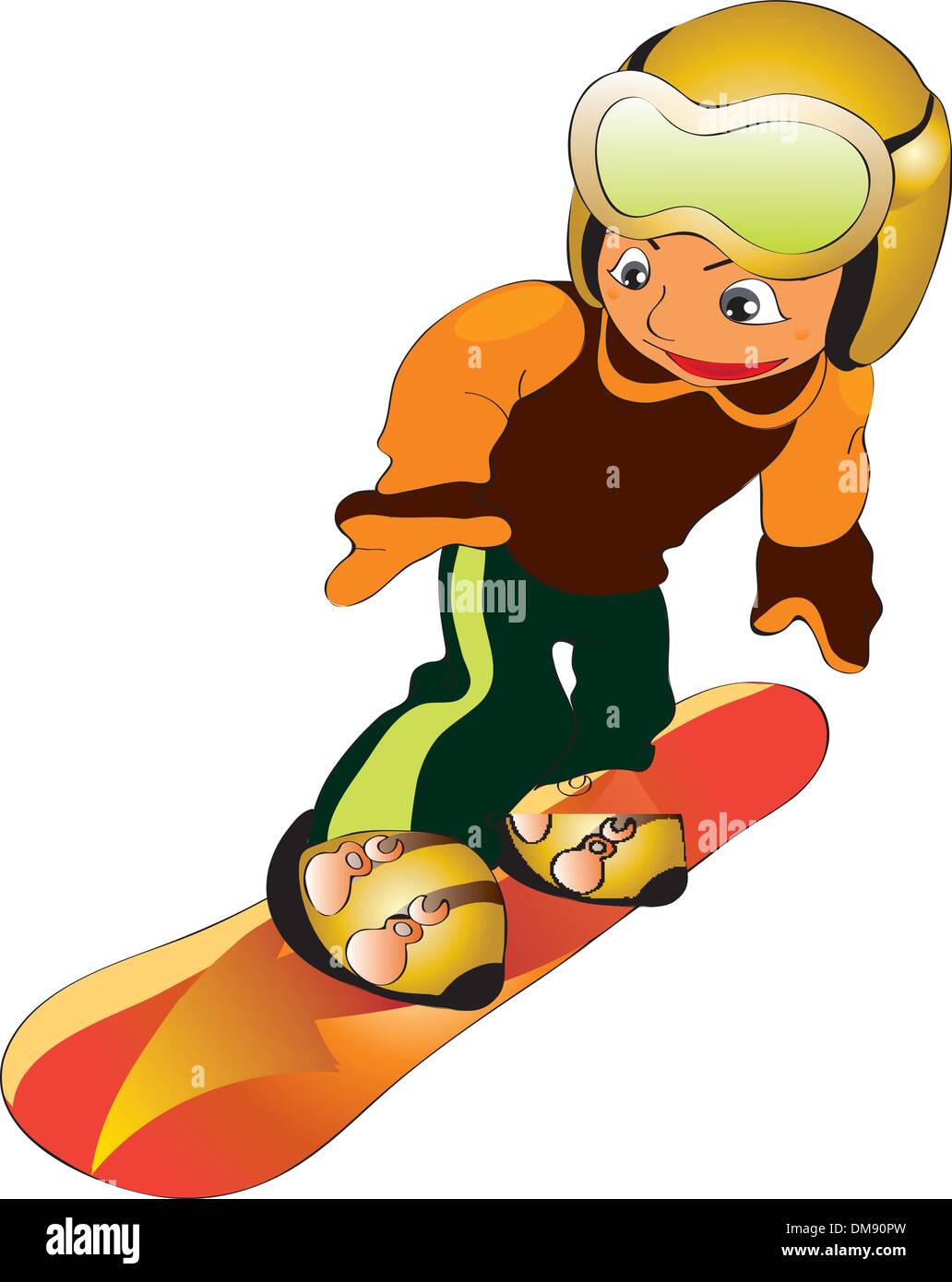 Snowboard child Stock Vector Images - Alamy