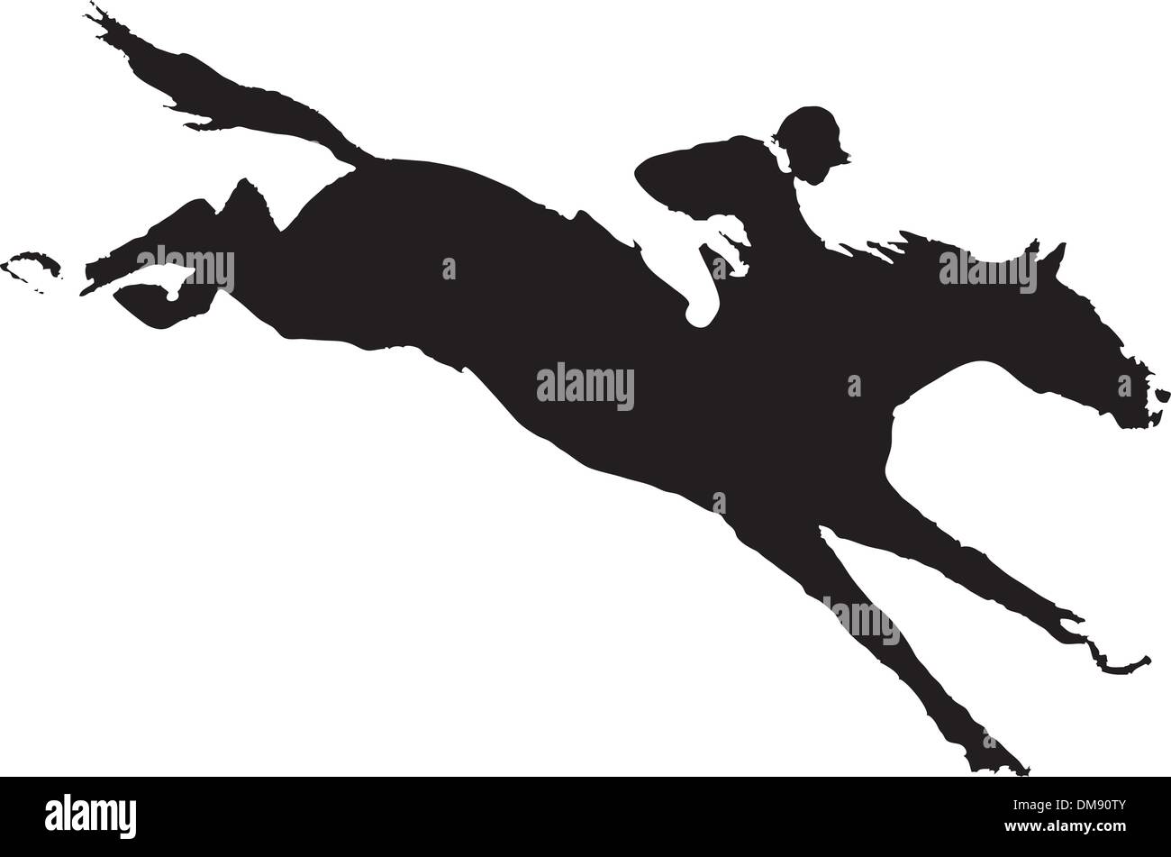 Vector horse with a jockey Stock Vector Image & Art - Alamy
