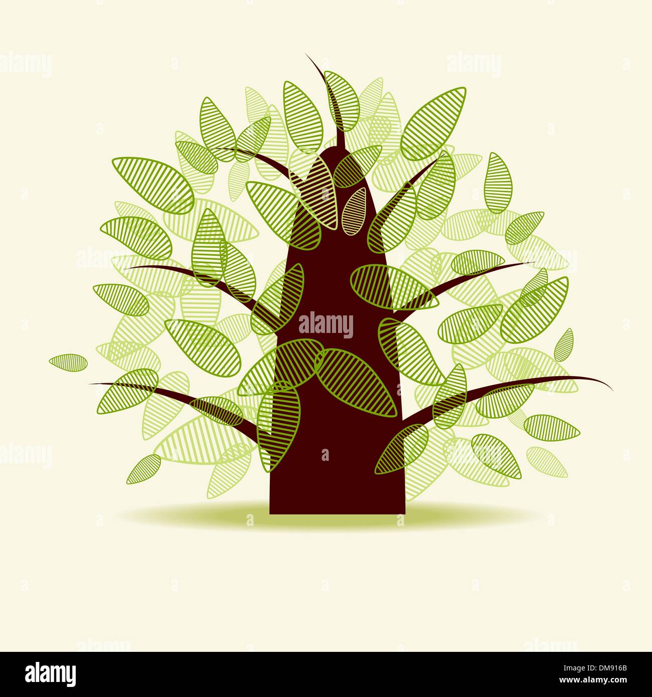 Beautiful forest image Stock Vector Images - Alamy