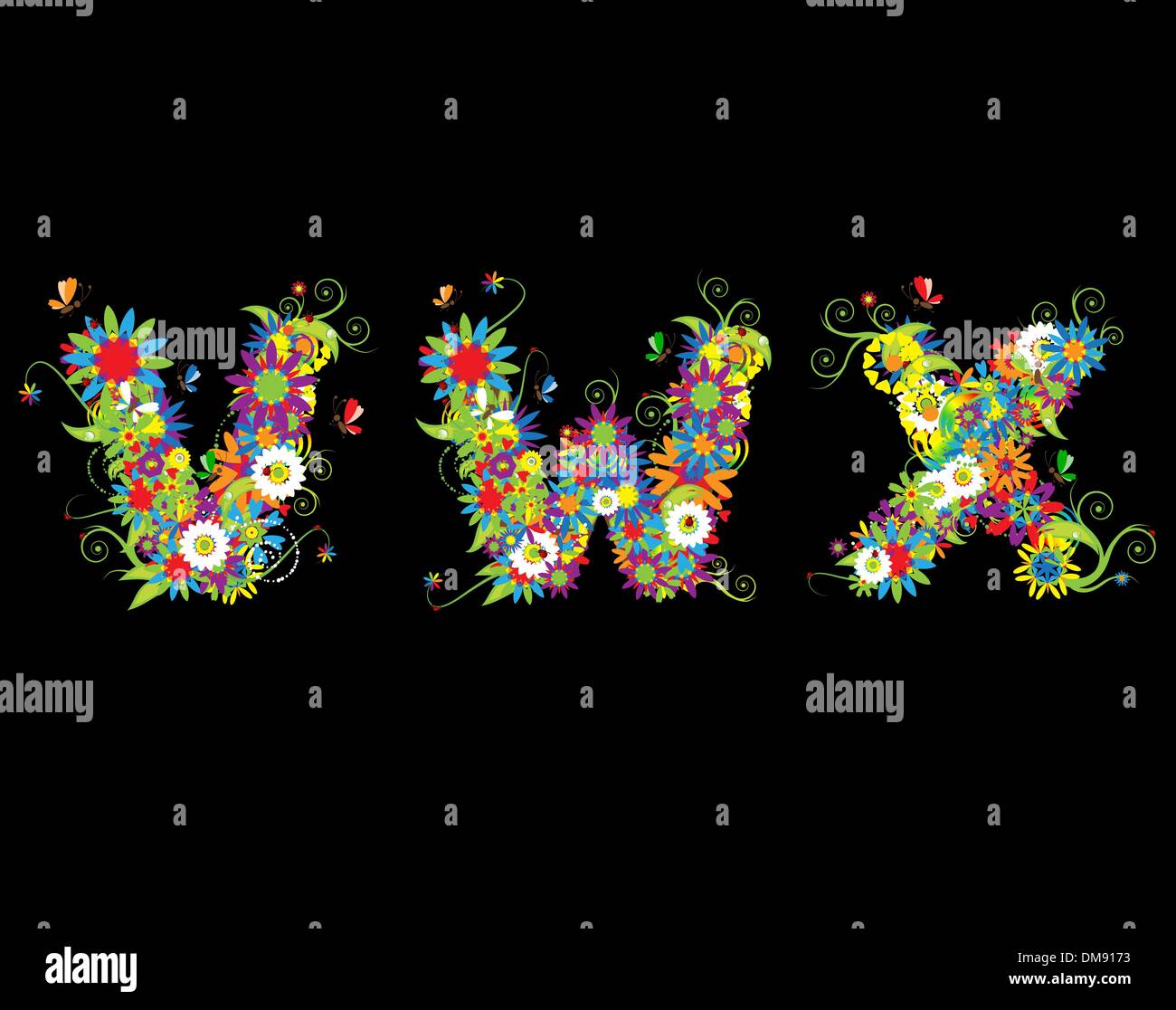 Alfabet illustration Stock Vector Images - Alamy