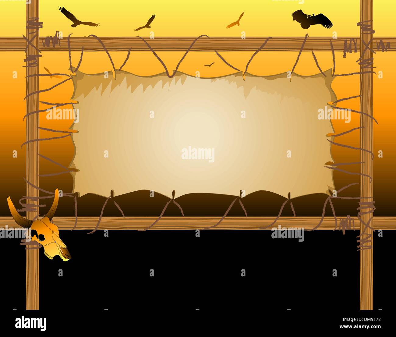 Wild west paper text hi-res stock photography and images - Alamy