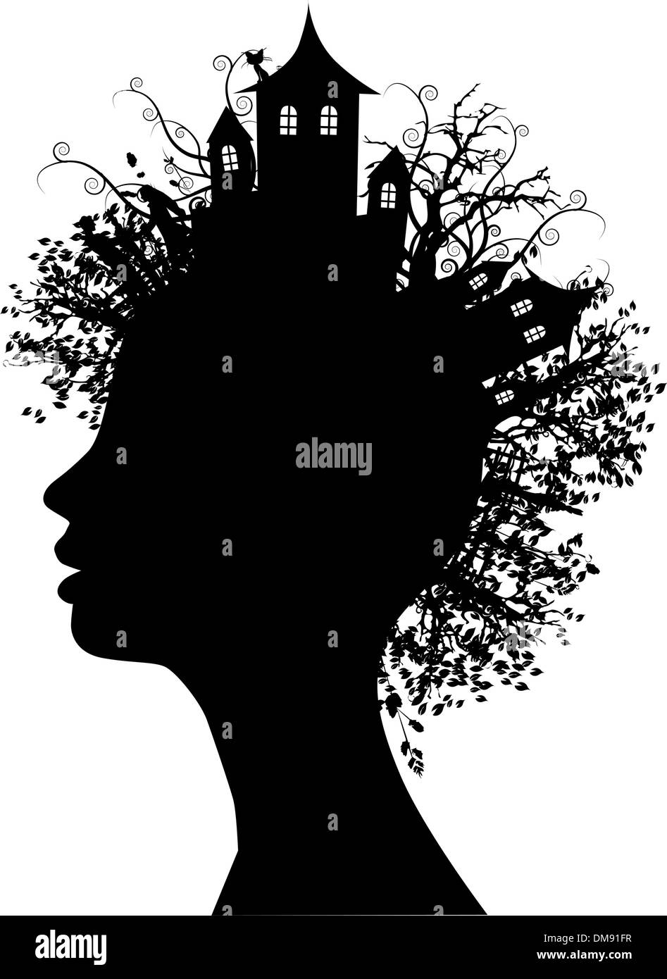 Environment, thinking silhouette Stock Vector Image & Art - Alamy