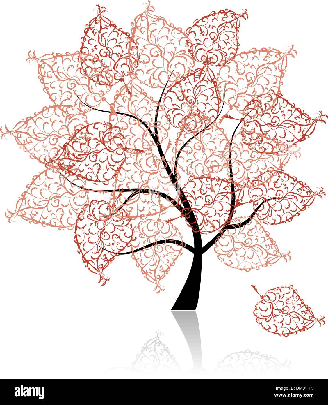 Art tree beautiful for your design Stock Vector Image & Art - Alamy