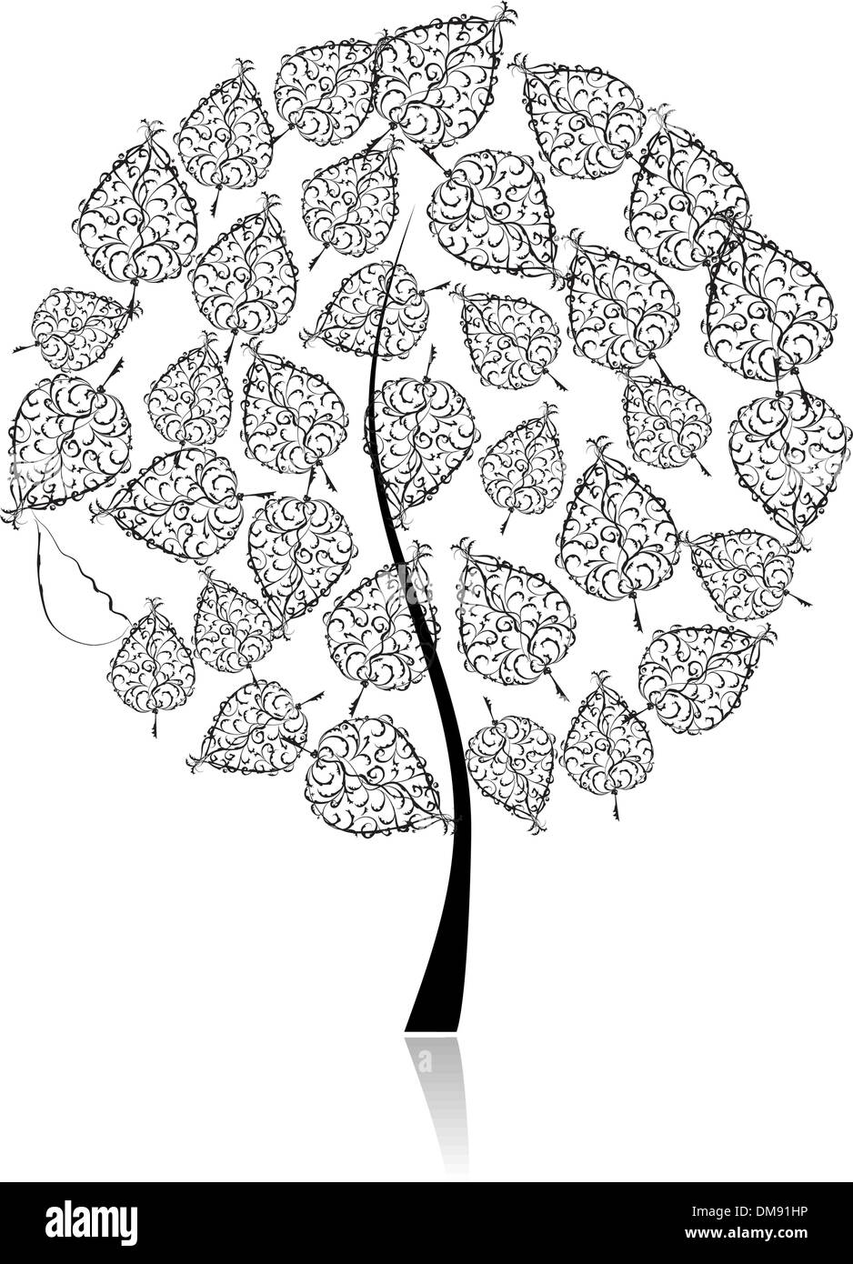 Art tree beautiful for your design Stock Vector Image & Art - Alamy