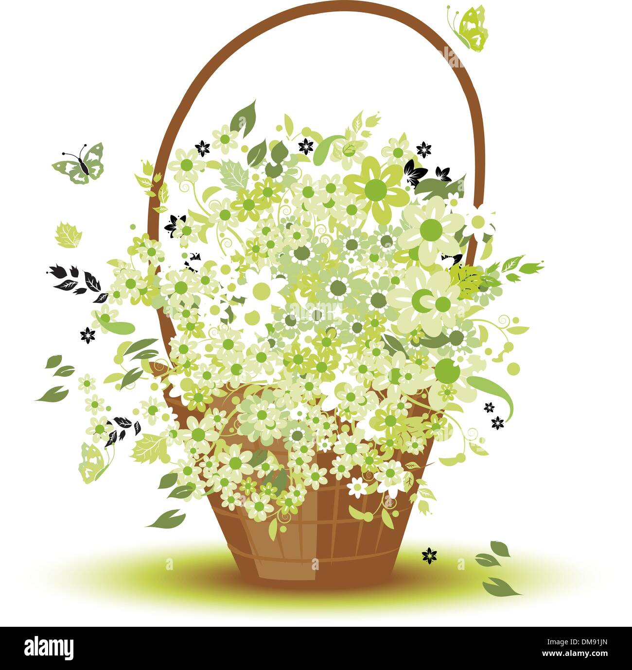 Spring basket design hi-res stock photography and images - Alamy
