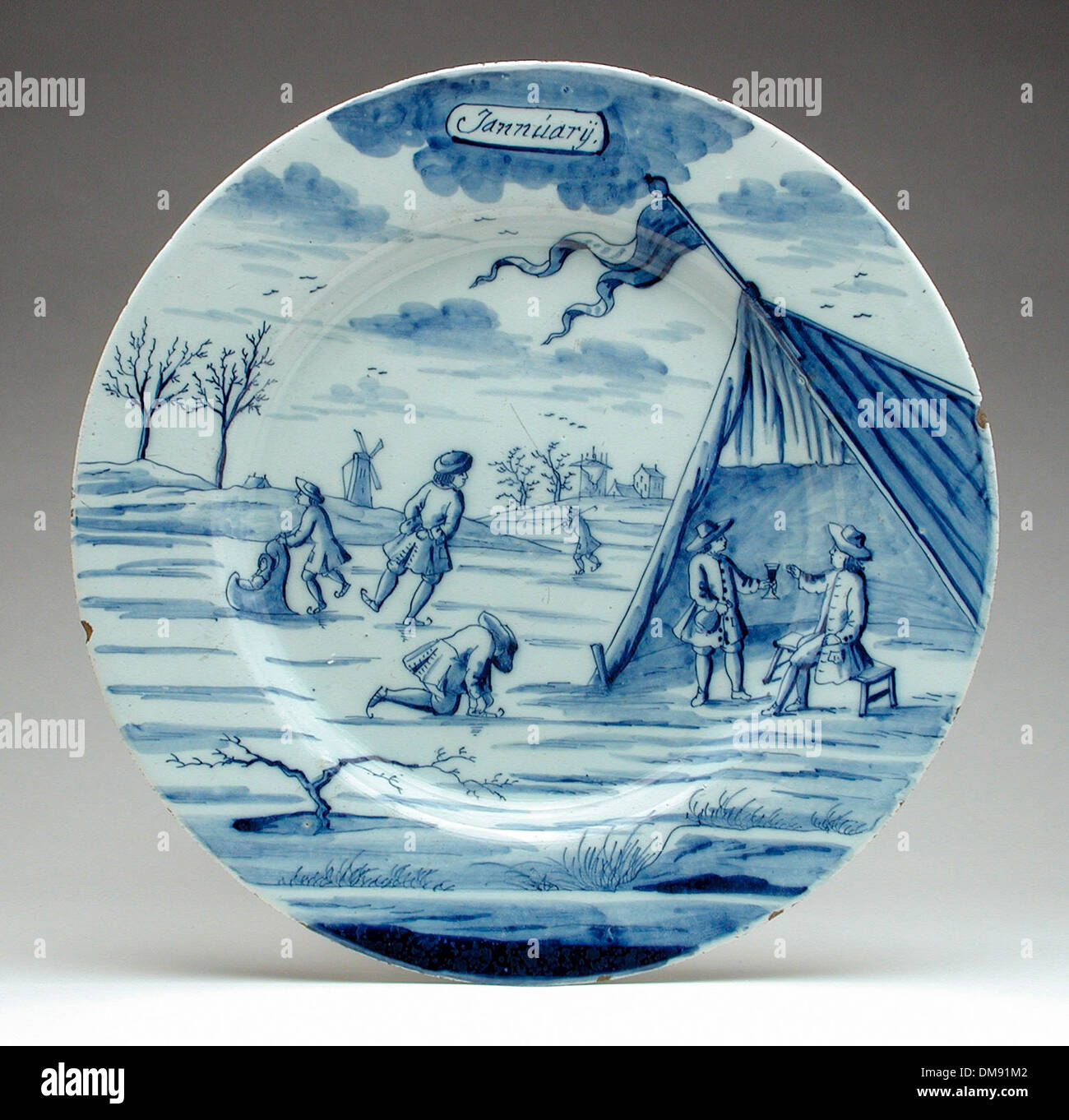 Twelve Plates from a Calendar Set 50.28.12.1-.12 (11 of 11 Stock Photo ...