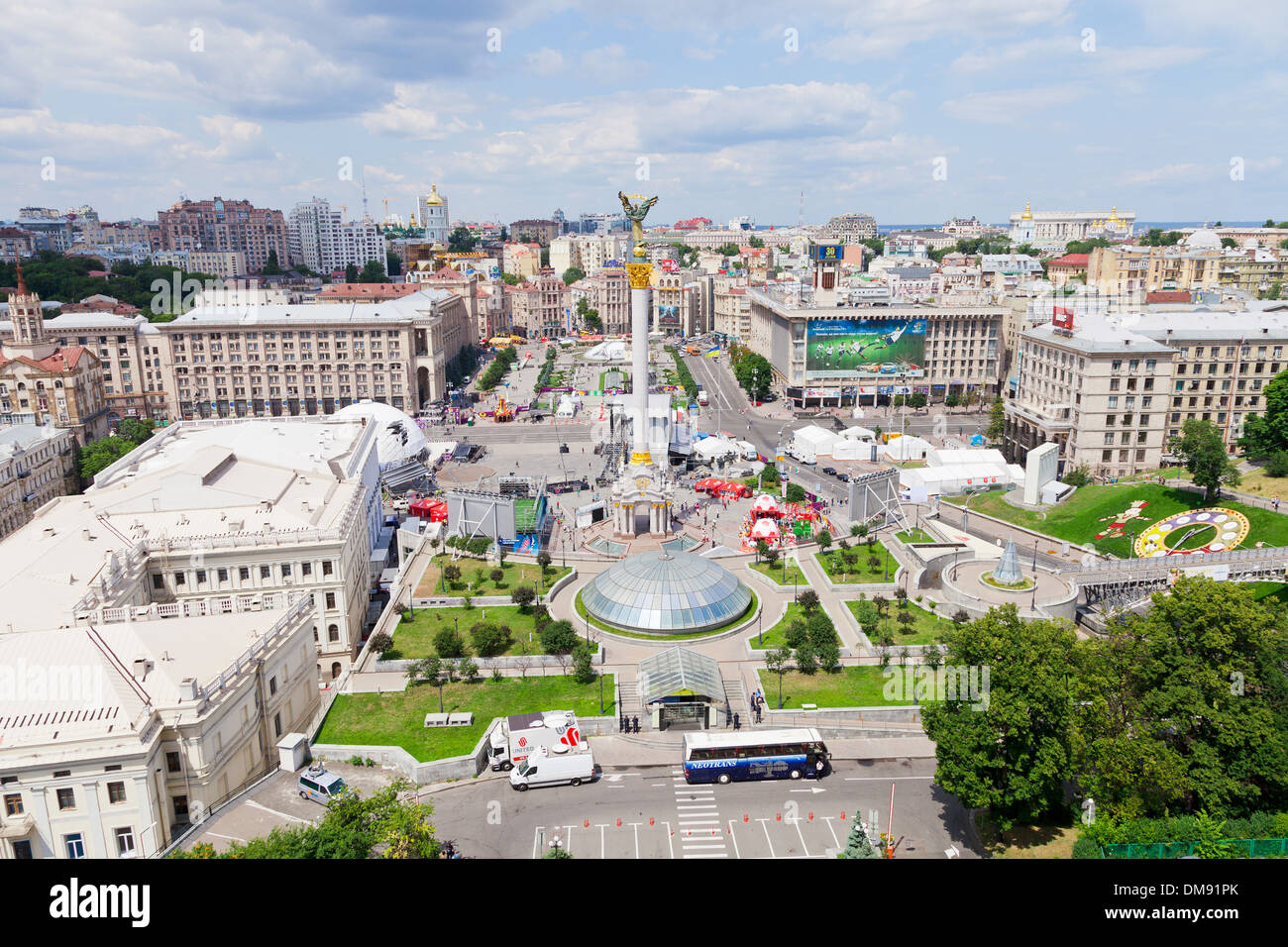 Independence Square - central square of Kiev, Ukraine Stock Photo - Alamy