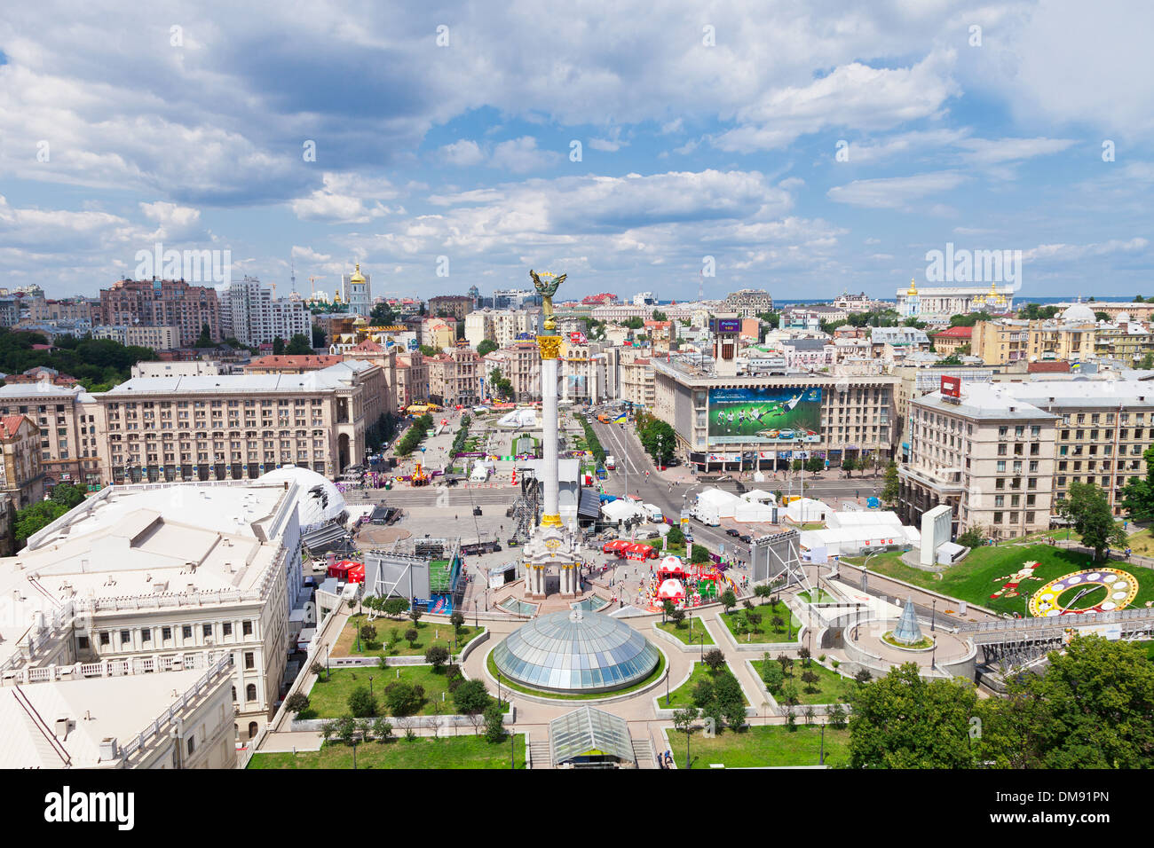Independence Square - central square of Kiev, Ukraine Stock Photo - Alamy