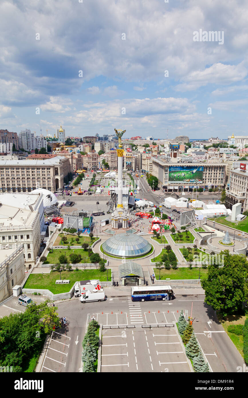 Independence Square - central square of Kiev, Ukraine Stock Photo - Alamy