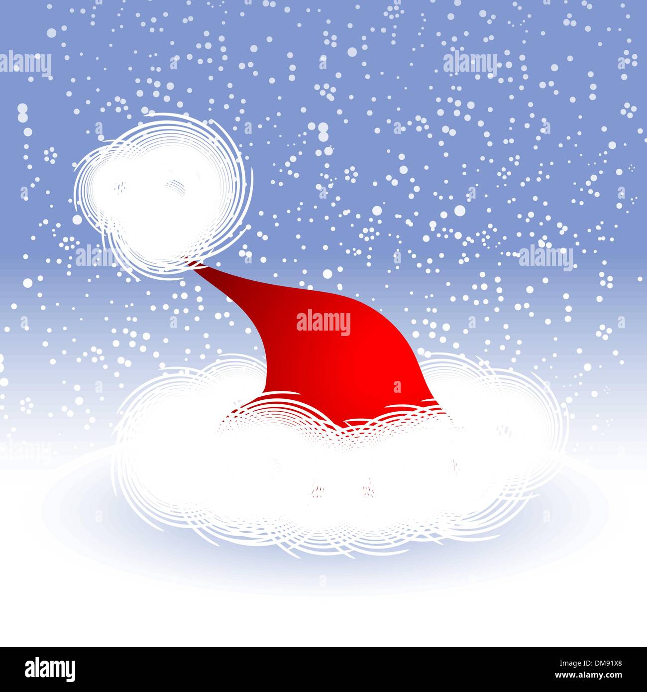 Santa hat christmas decor Stock Vector Images - Alamy