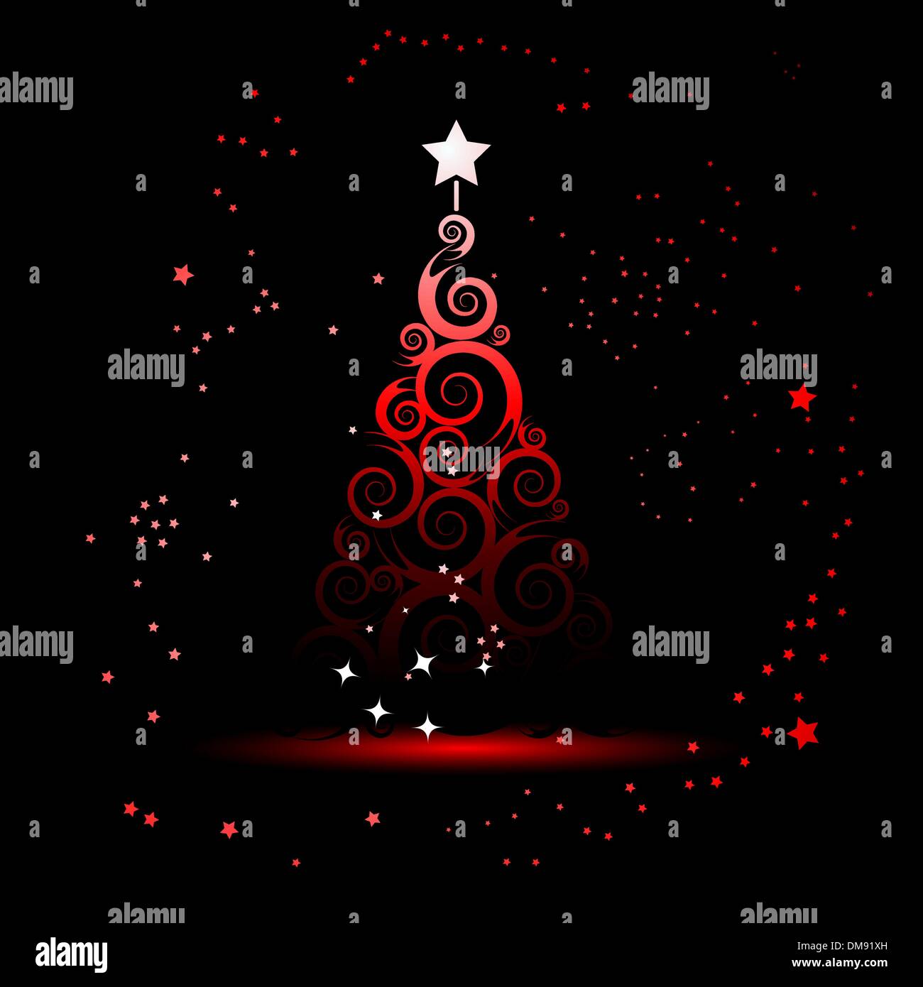 Christmas tree beautiful Stock Vector Image & Art - Alamy