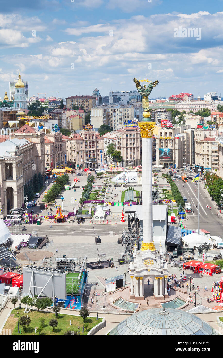 Independence Square - central square of Kiev, Ukraine Stock Photo - Alamy