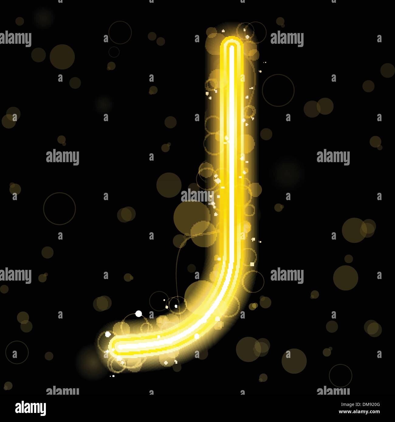 Alphabet Golden Letters with Glitter and Sparkles Stock Vector Image ...