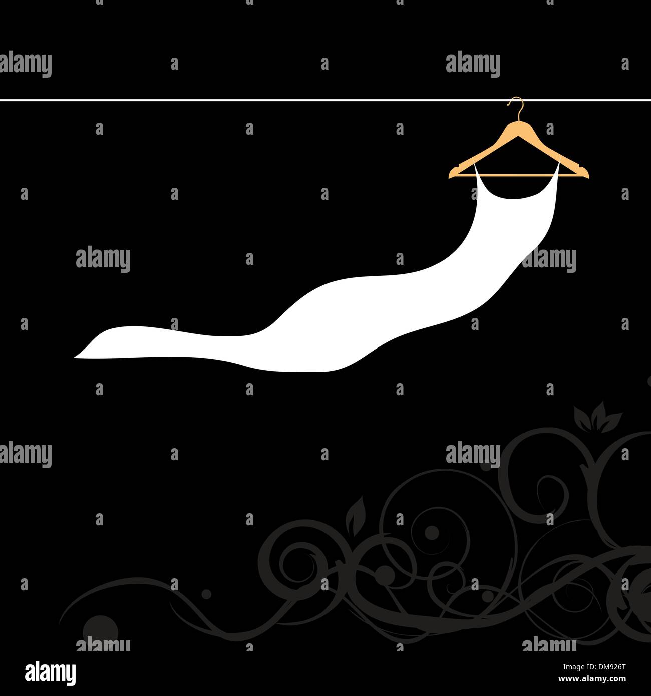 Dress form white background Stock Vector Images - Alamy