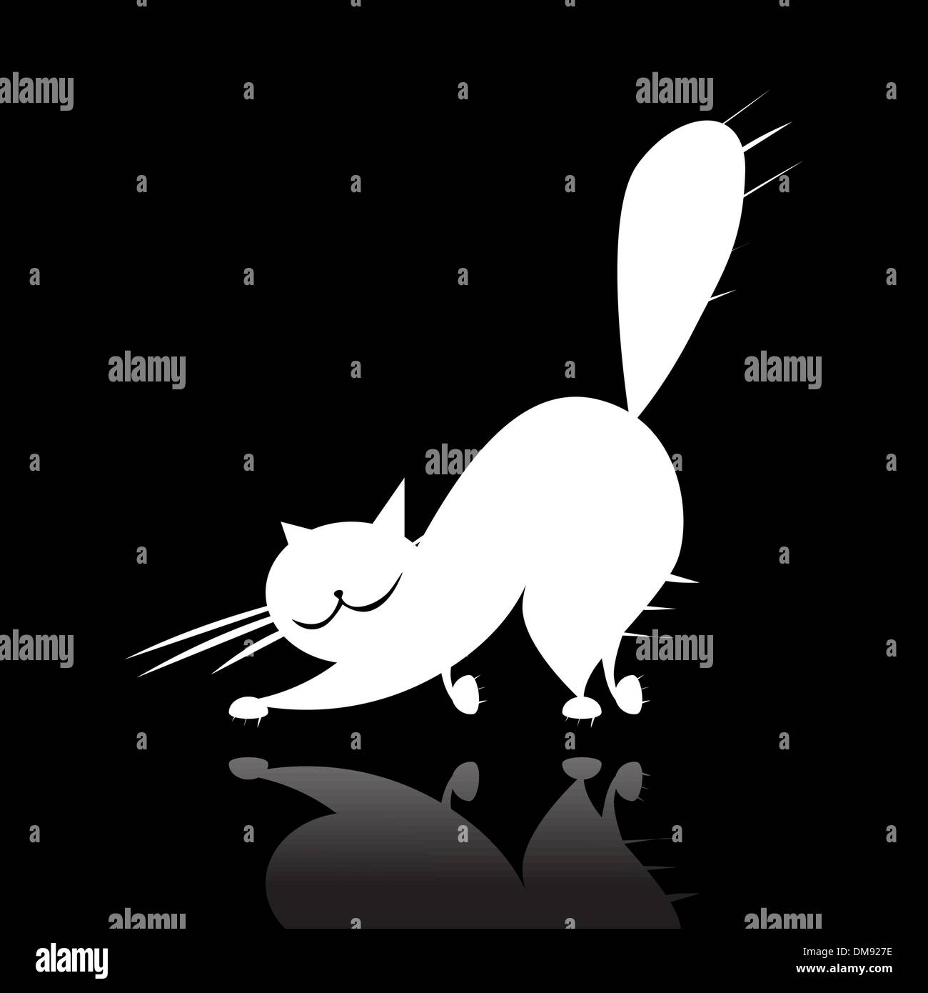 Funny pets on white Stock Vector Images - Alamy