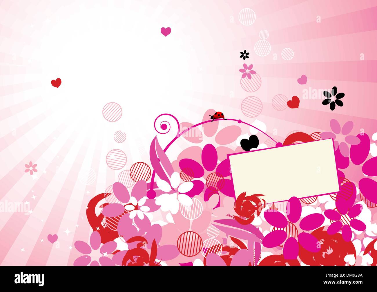 Pink floral background for your design Stock Vector Image & Art - Alamy