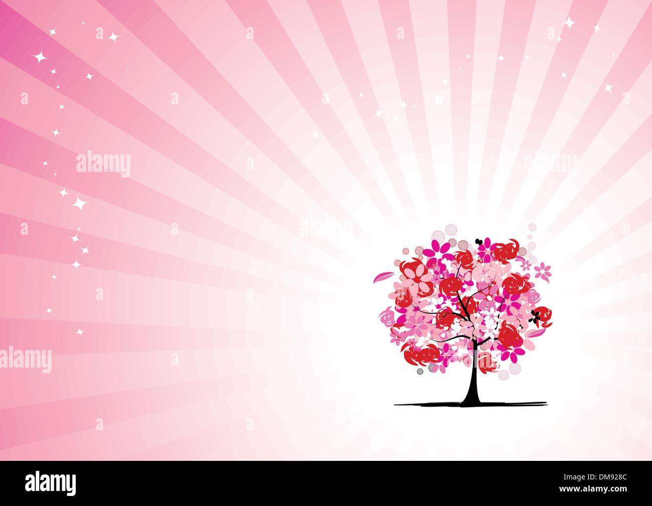 Floral tree beautiful Stock Vector Image & Art - Alamy