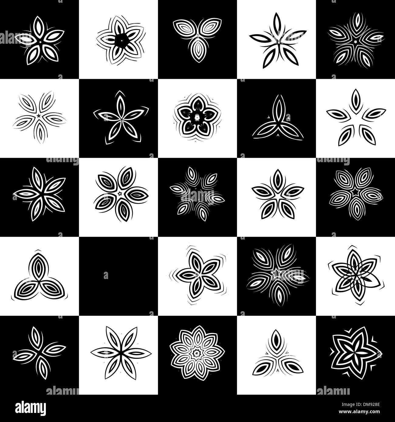 Graphic style elements set Black and White Stock Photos & Images - Alamy