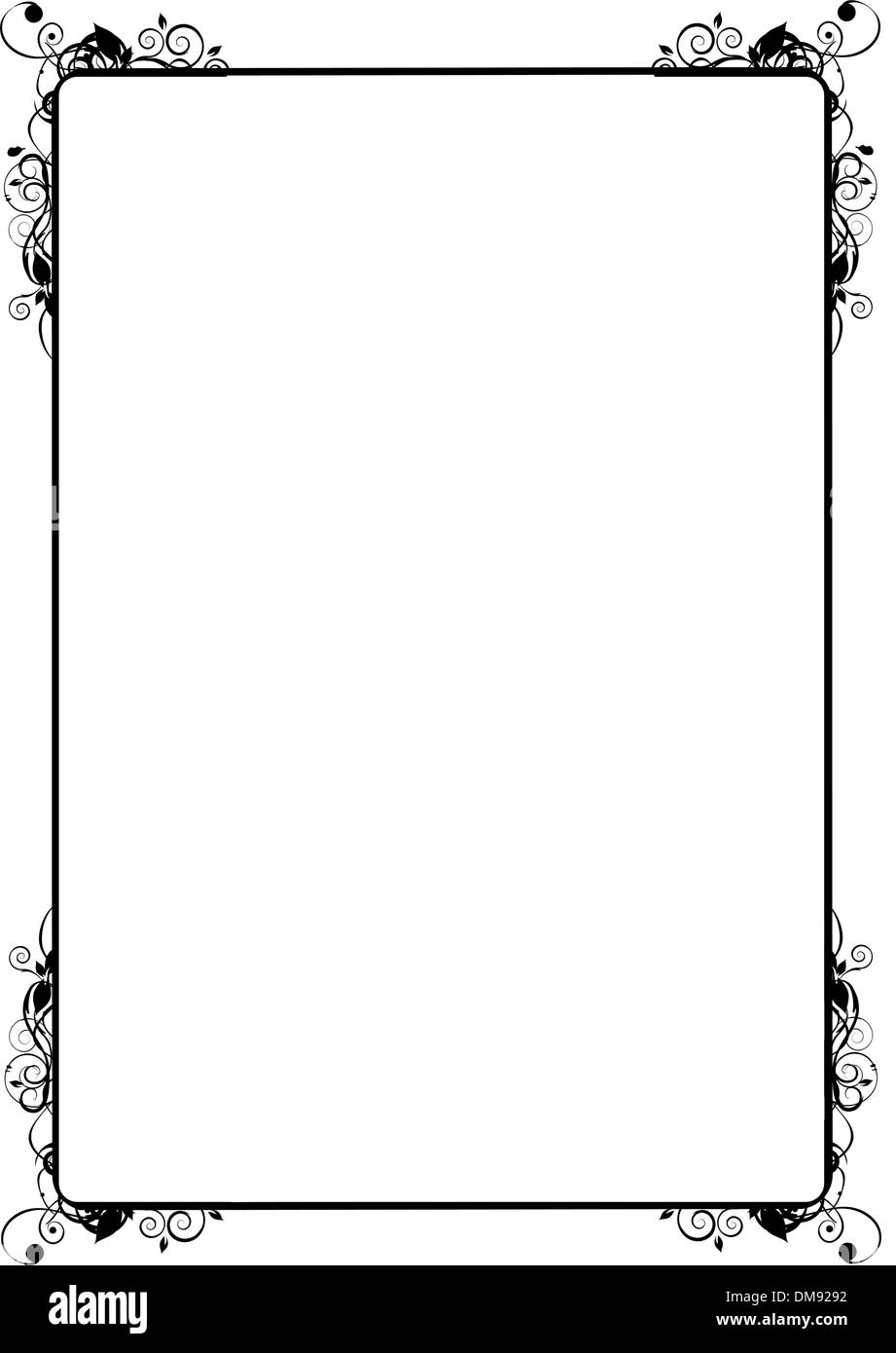 Vignette ornate Stock Vector Images - Alamy