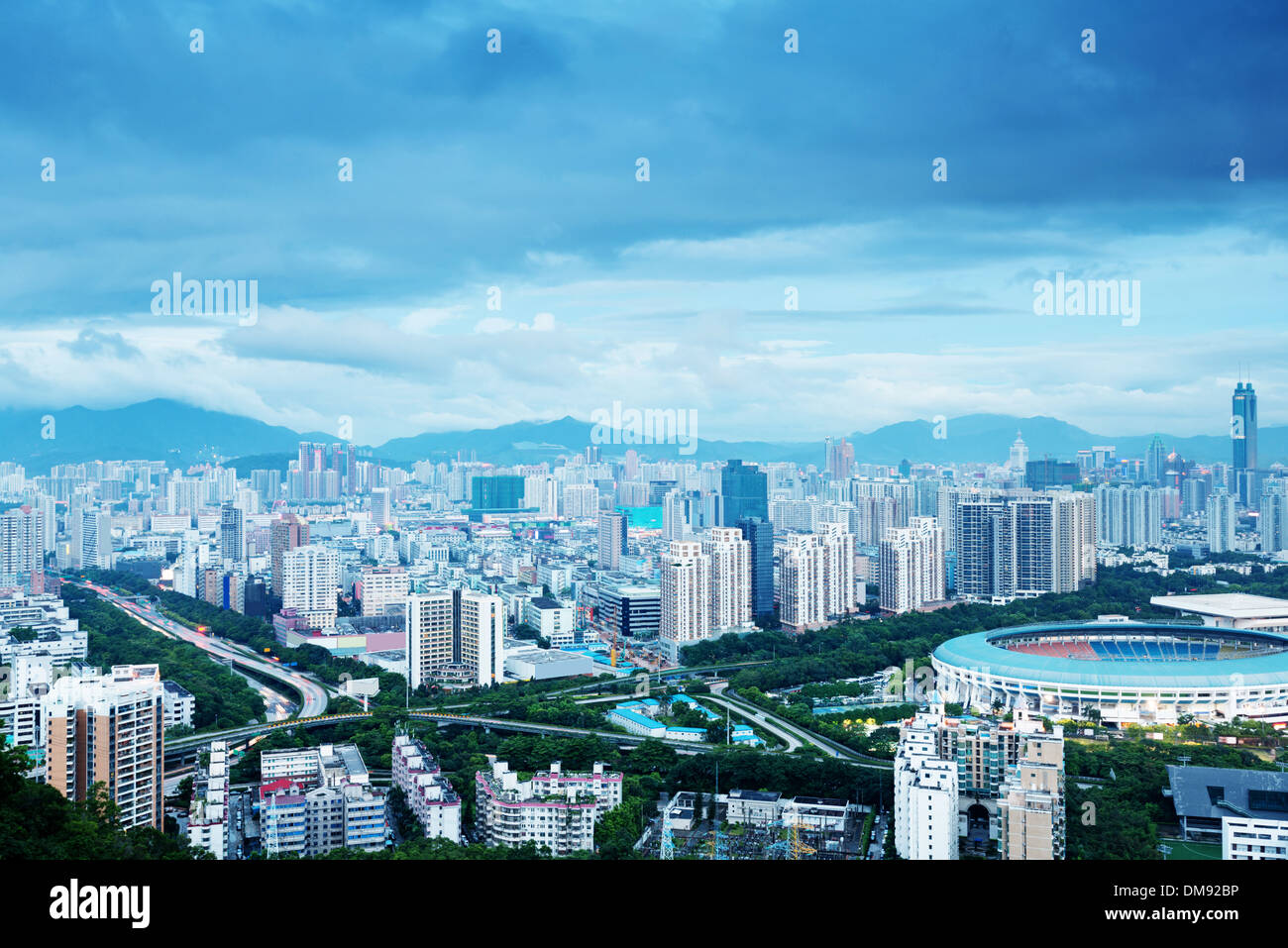 Aerial view of chinese city,shenzhen Stock Photo - Alamy
