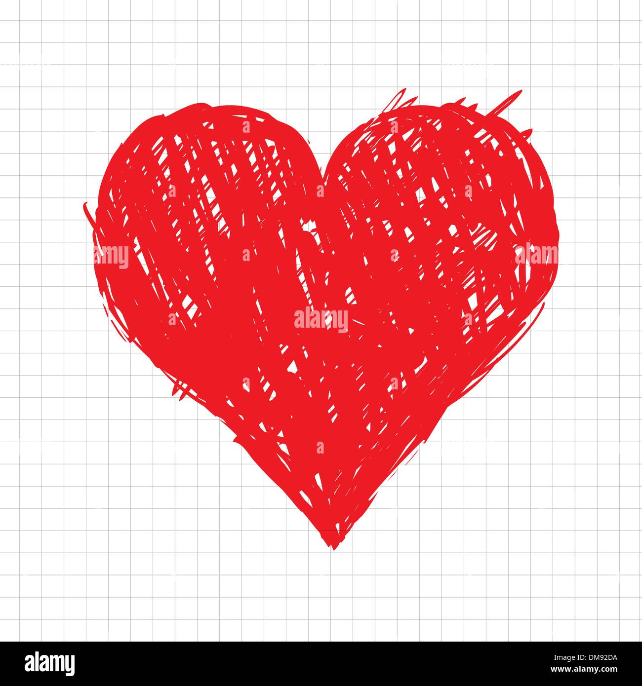 Heart shape single line Stock Vector Images - Alamy