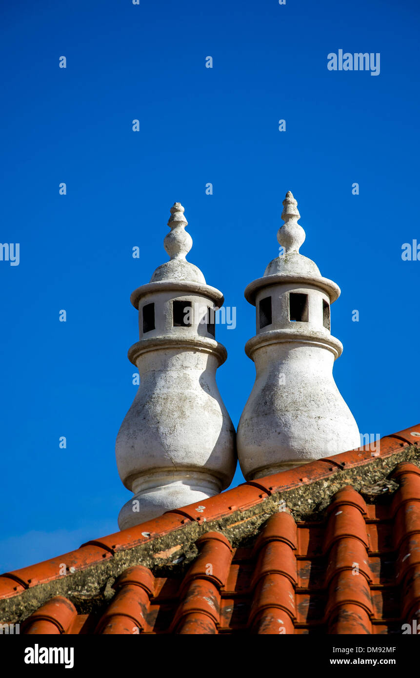 Red and white chimneys hi-res stock photography and images - Alamy