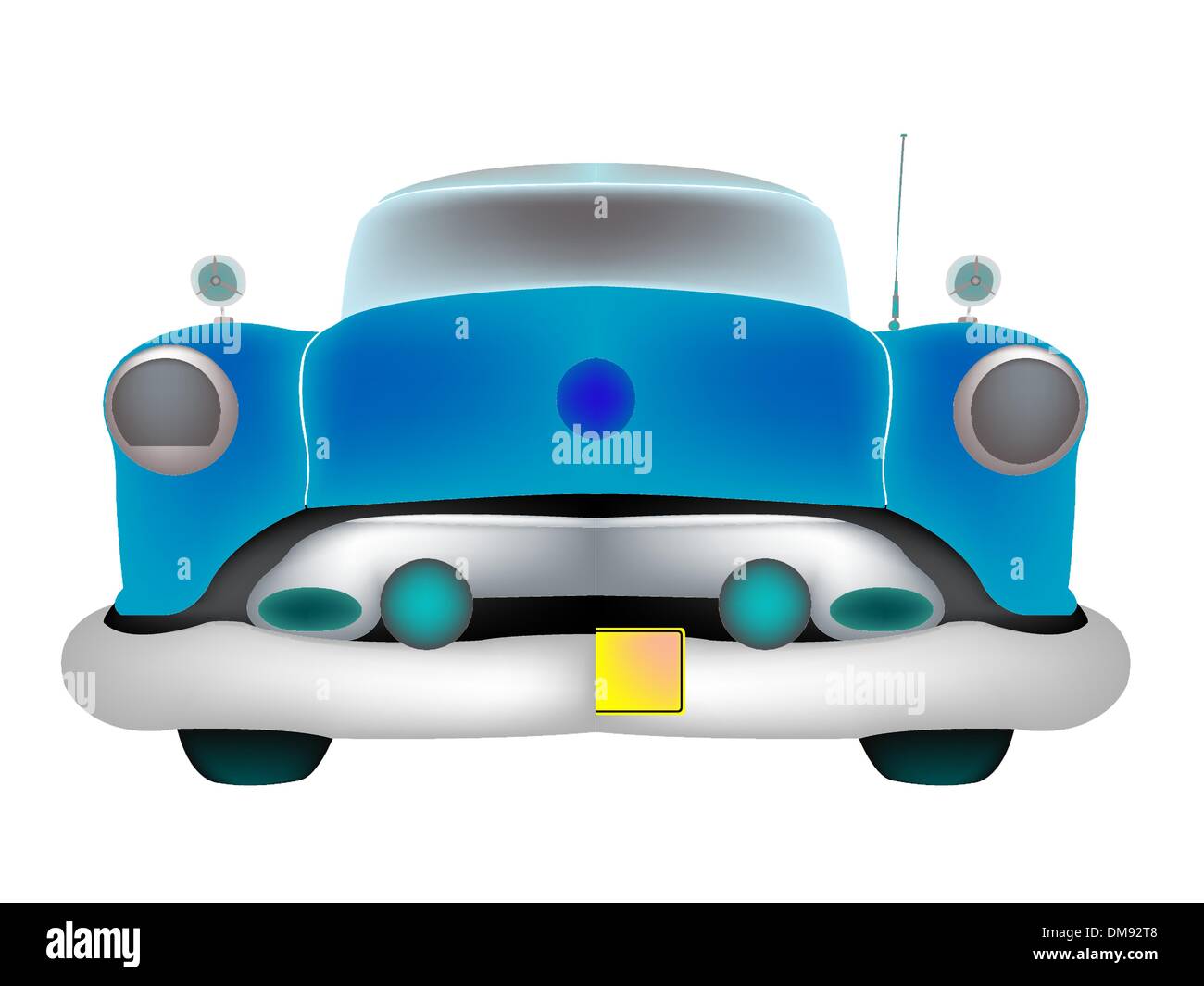 Vintage car front on Stock Vector Images - Alamy