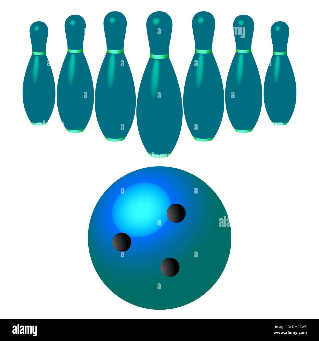 Cartoon bowling ball pin sport hi-res stock photography and images - Alamy