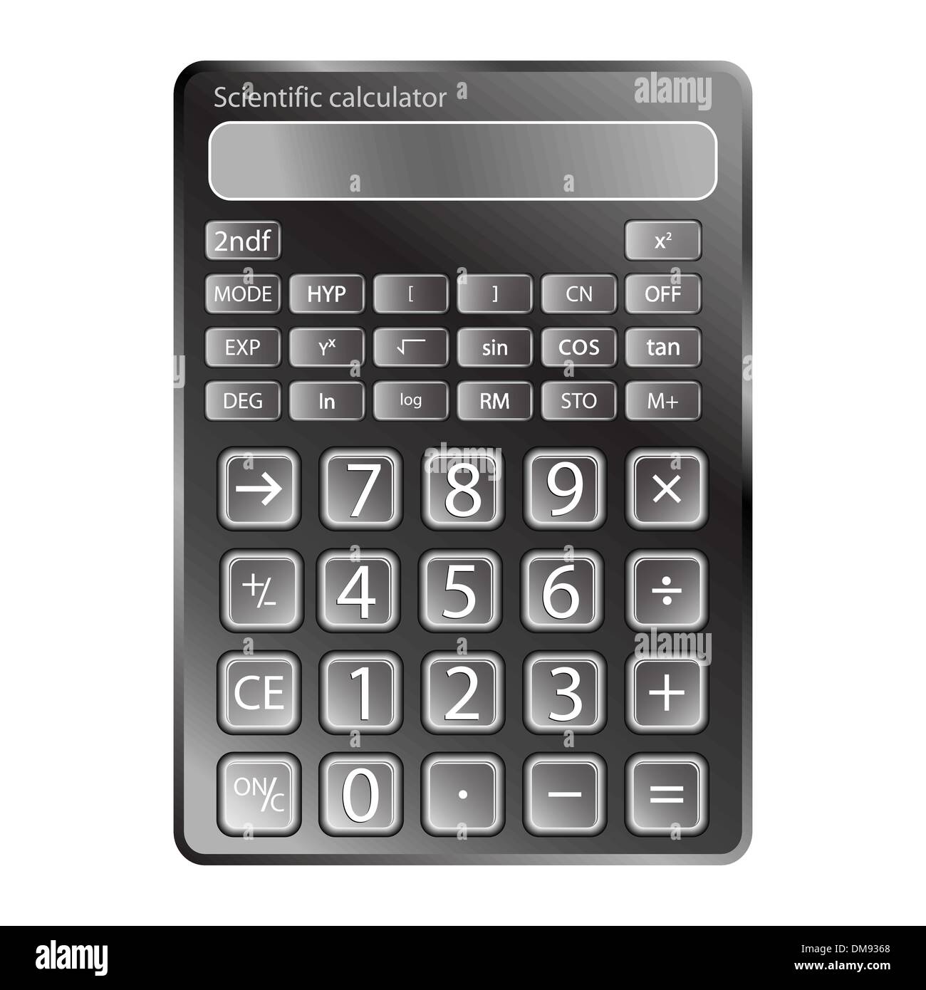 calculator against white Stock Vector Image & Art - Alamy