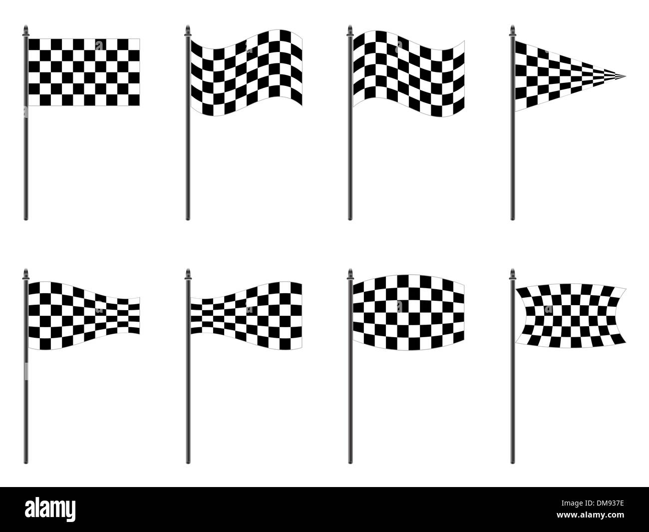 checkered flags collection Stock Vector Image & Art - Alamy