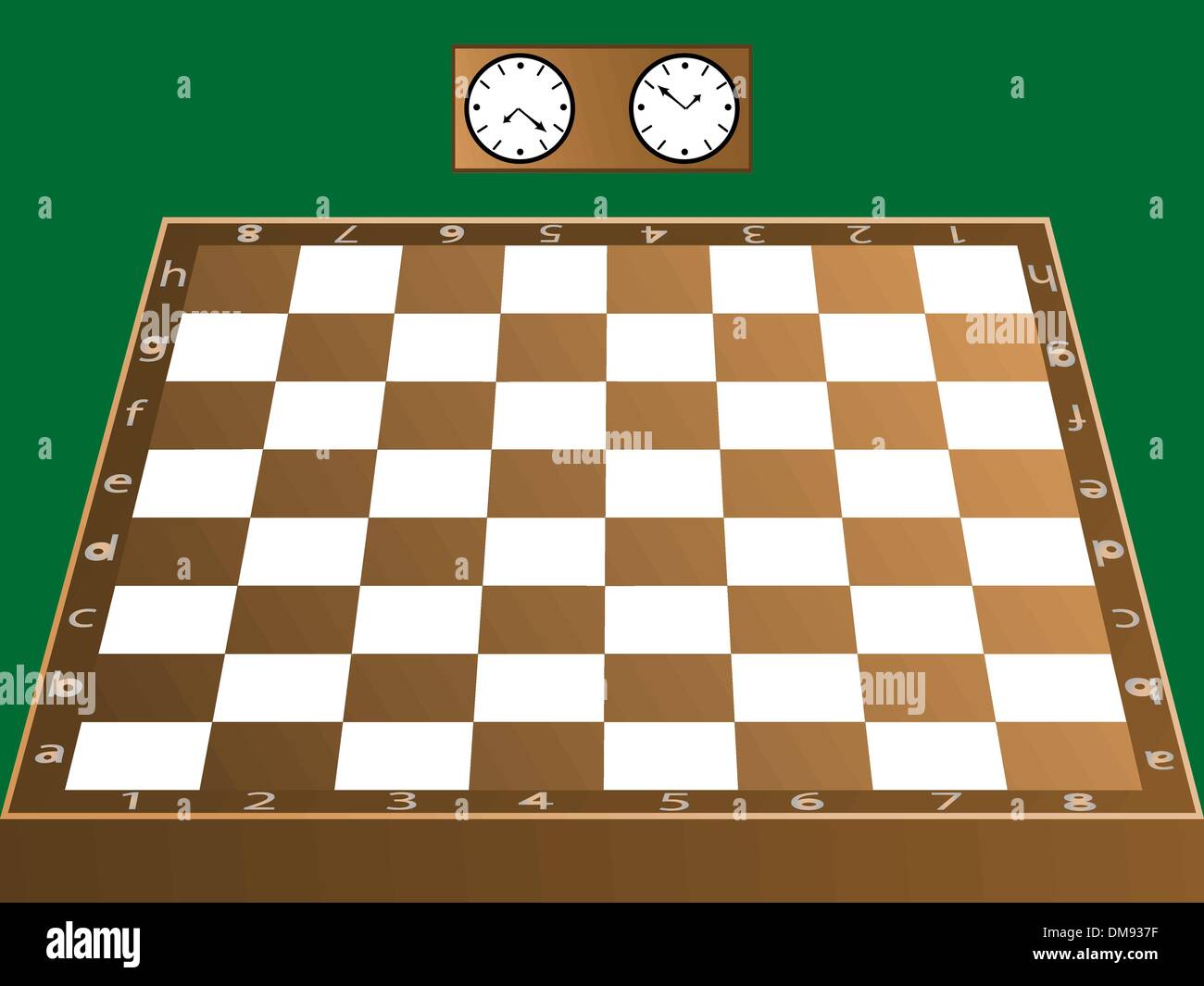 chess board and clock Stock Vector Image & Art - Alamy