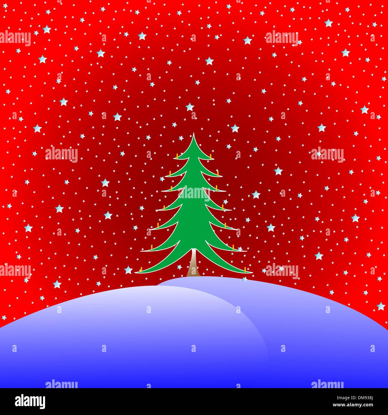 christmas tree with stars background Stock Vector Image & Art - Alamy