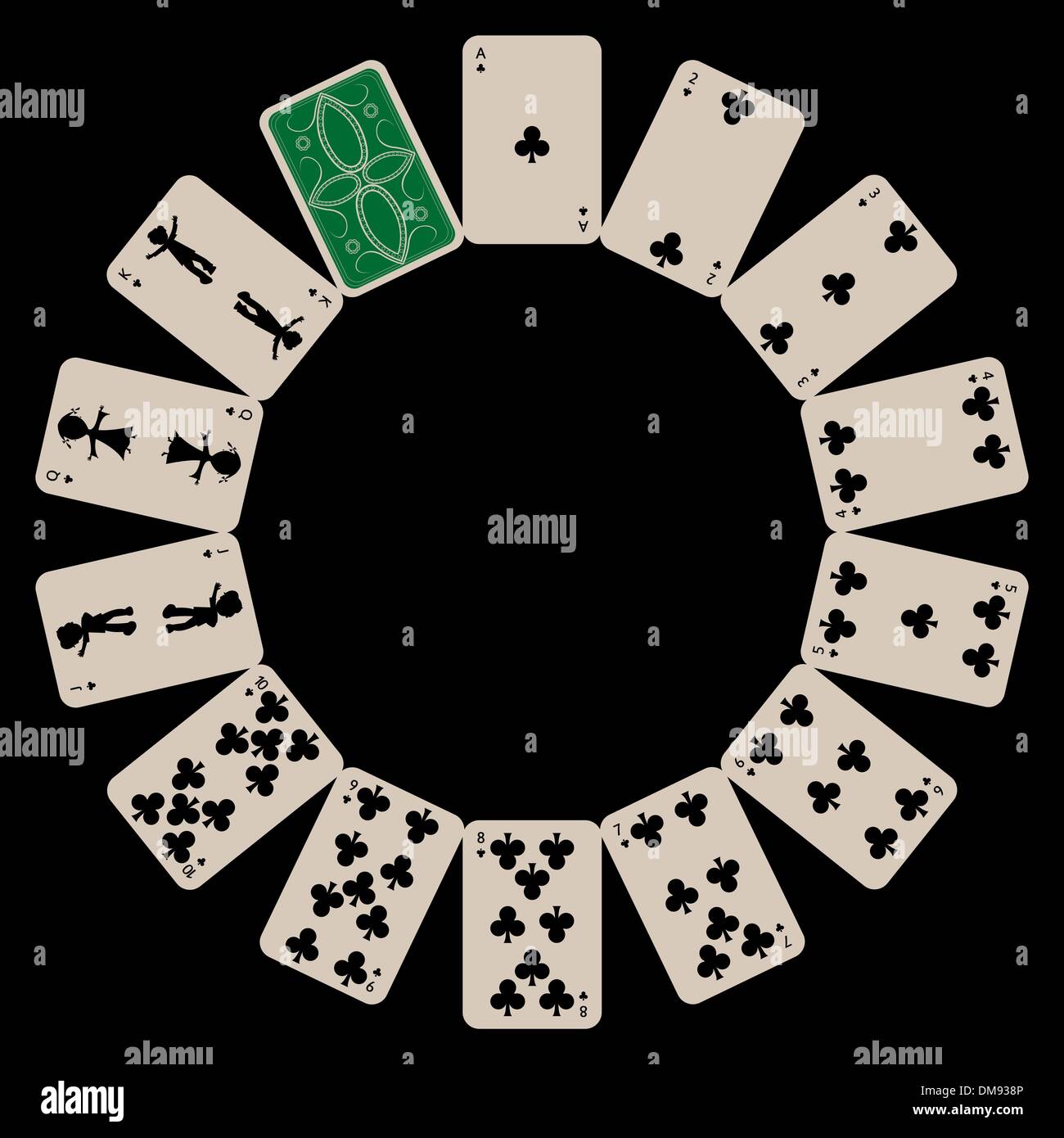 Icon clubs shape gambling Stock Vector Images - Alamy