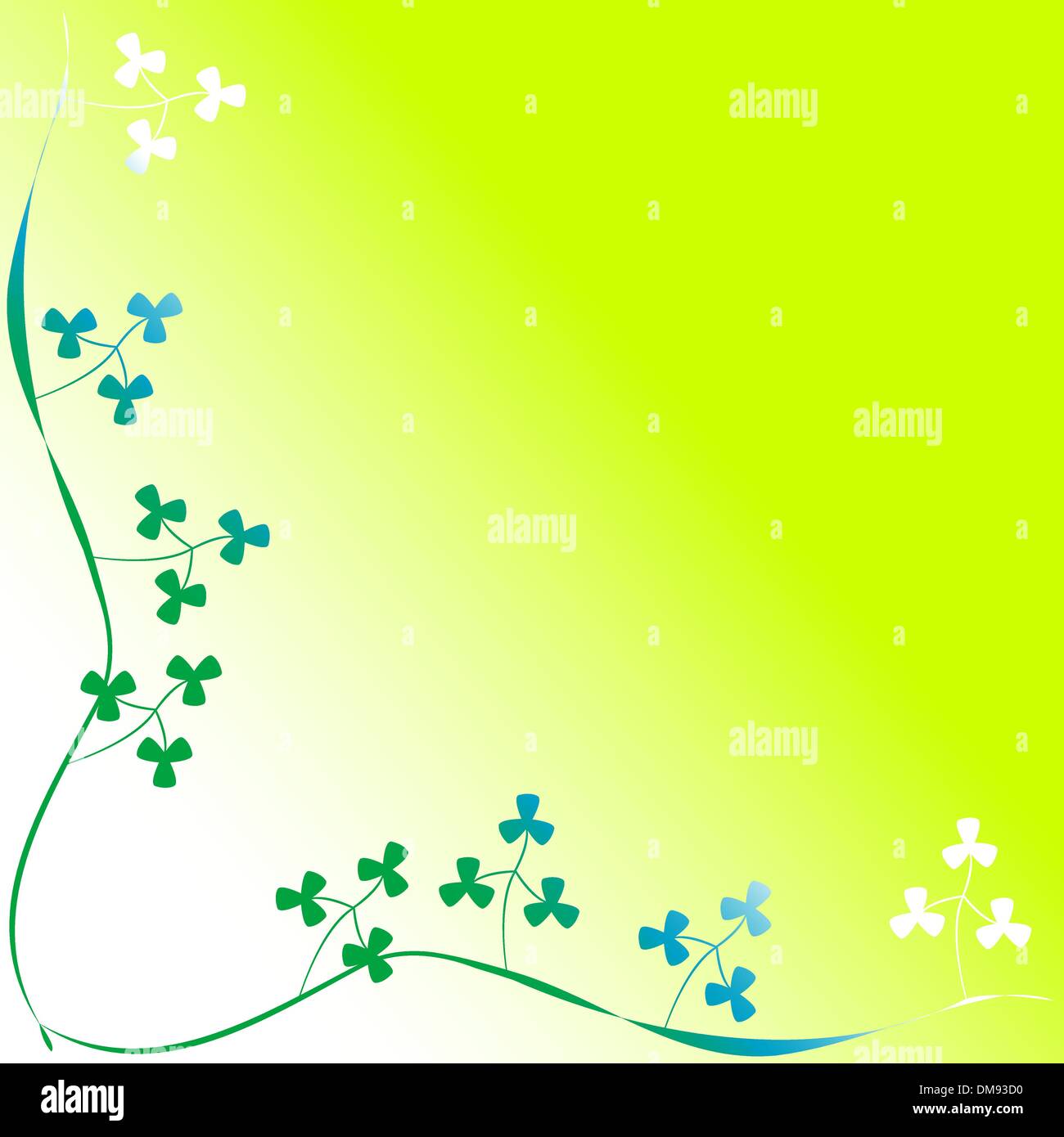 clover foliage with space for text Stock Vector Image & Art - Alamy