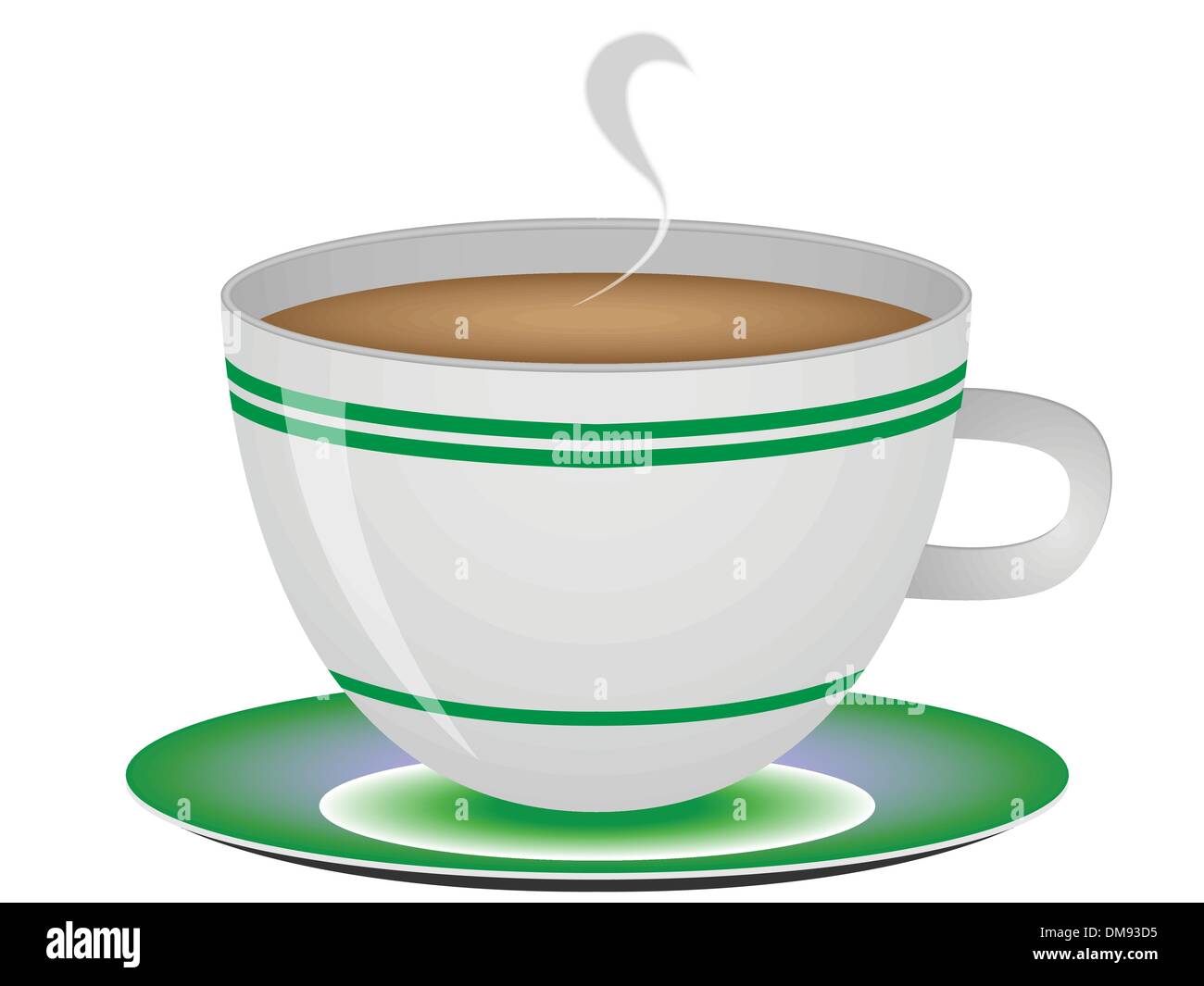 Coffee mug white background Stock Vector Images - Alamy