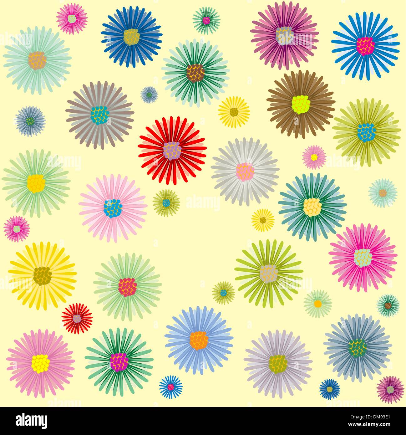 3d flowers illustration Stock Vector Images - Alamy