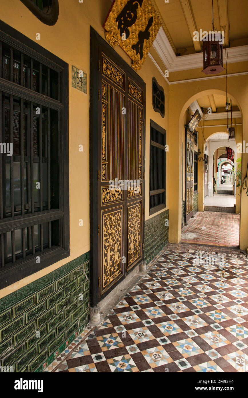 Traditional Chinese shop houses in the UNESCO World Heritage zone of ...