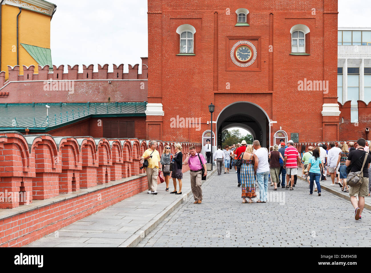 Kremlin entrance through Troitskaya Tower, Moscow Stock Photo - Alamy