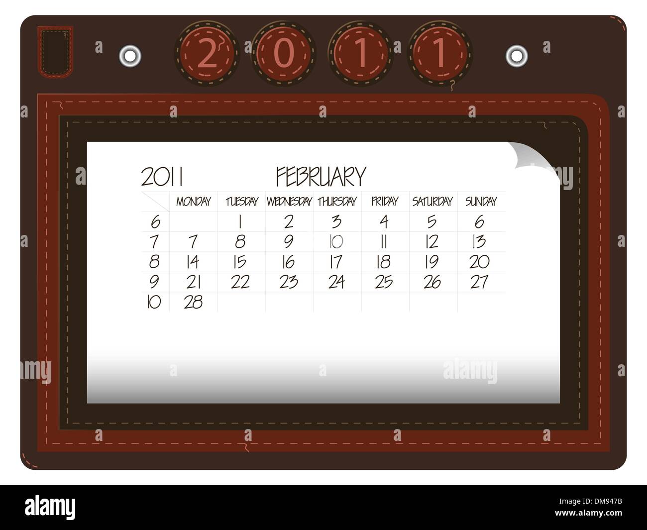 February 2011 Stock Vector Images - Alamy